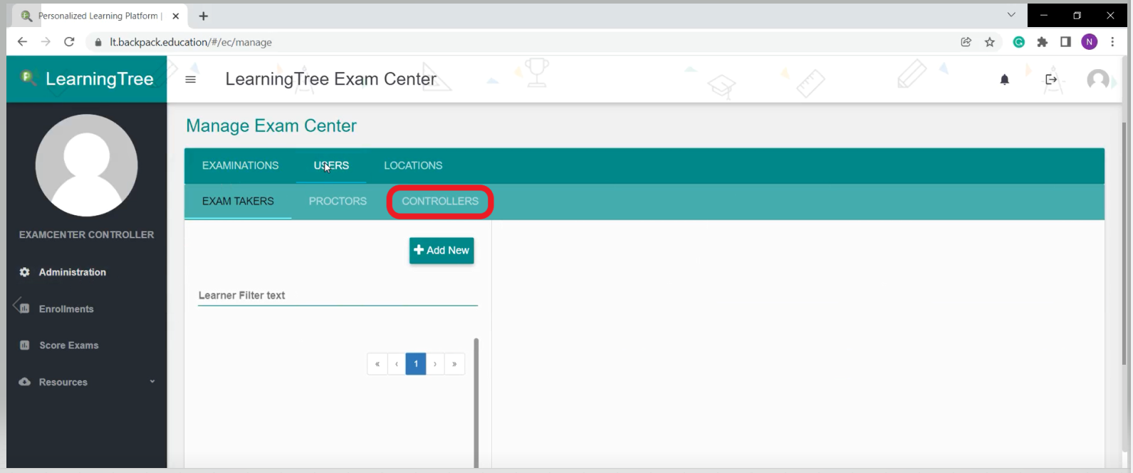 How to Add an Exam Controller with Admin Access? – LearningTree