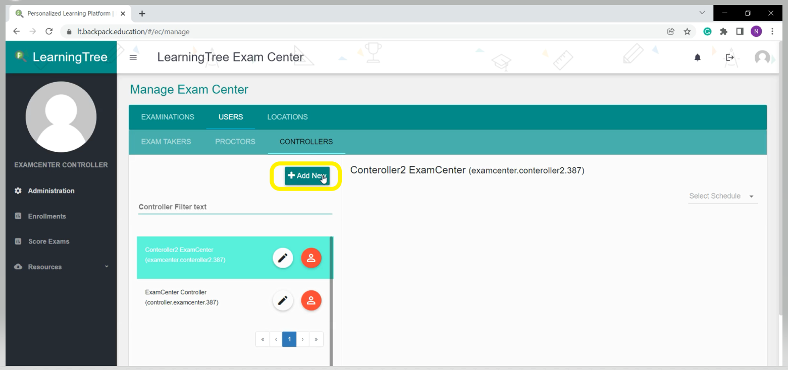 How to Add an Exam Controller with Admin Access? – LearningTree
