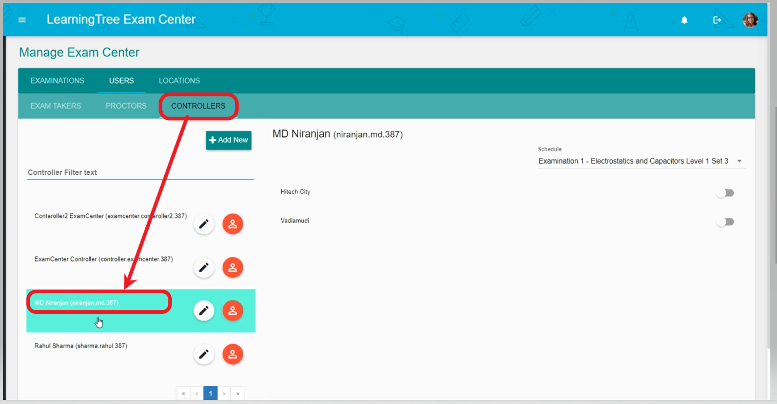 How do I add the Controller to an Exam? – LearningTree
