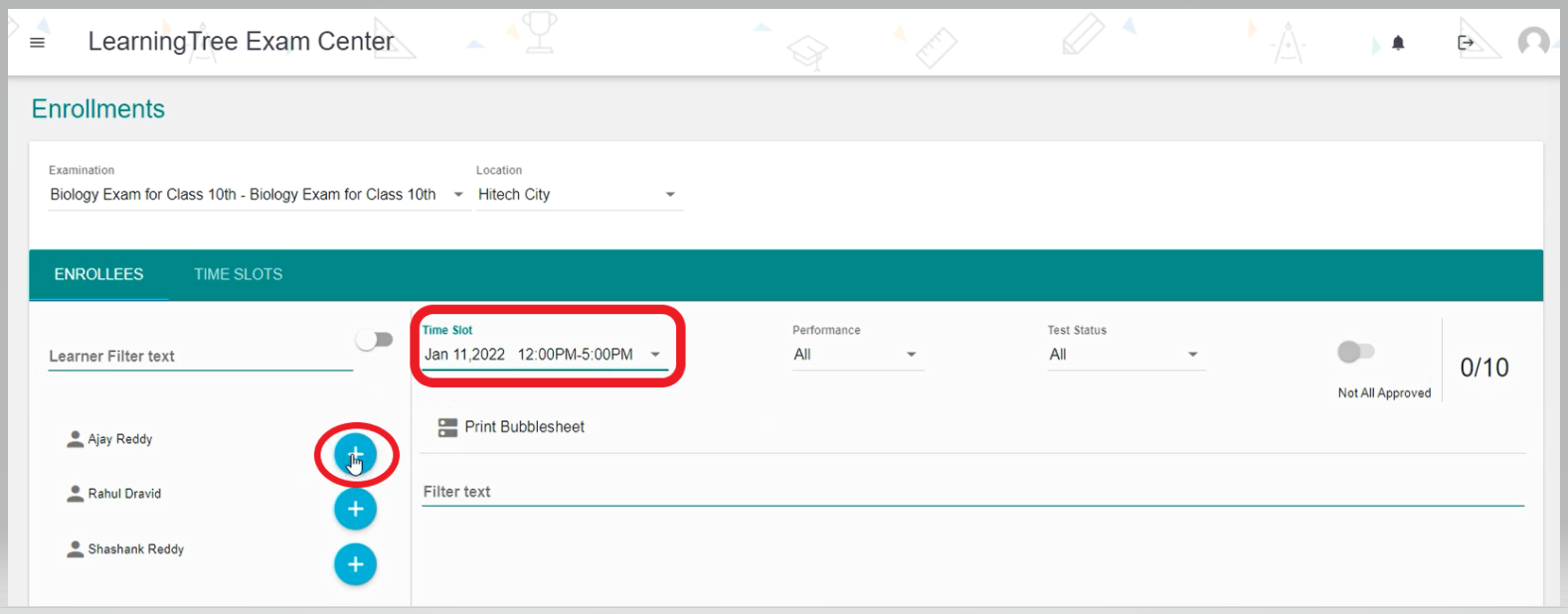 How do I Assign the Enrollees/Students to Exam – LearningTree